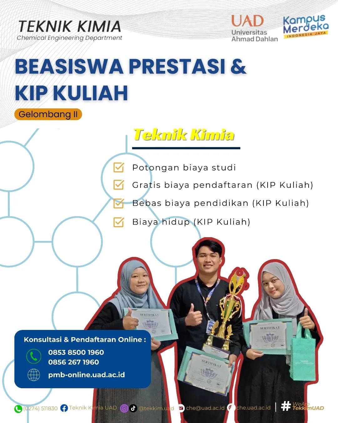 Teknik Kimia UAD Menawarkan Beasiswa Prestasi dan KIP-K bagi Calon ...