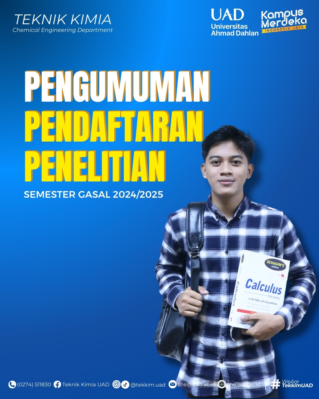 Pendaftaran Penelitian Mahasiswa Semester Gasal 2024/2025 - Teknik Kimia