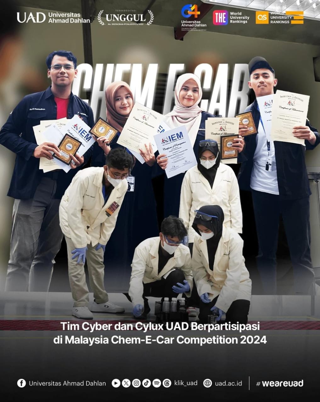 Dua tim mahasiswa Universitas Ahmad Dahlan (UAD) mengikuti kompetisi ...