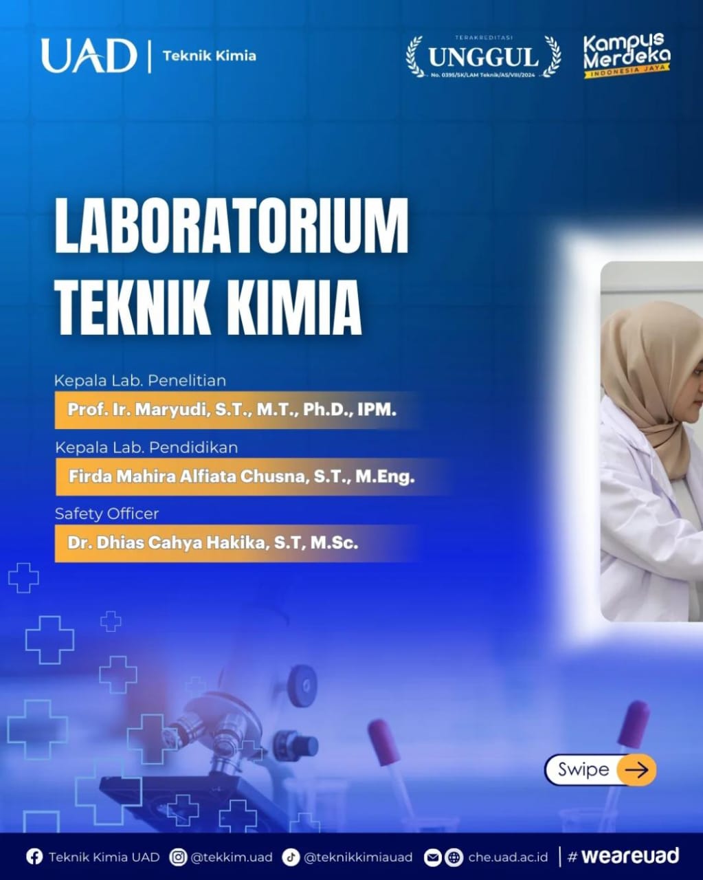 Perizinan masuk lab dan Peminjaman alat Laboratorium Teknik Kimia UAD ...